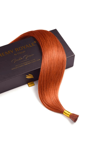 Flaming Ginger (#350) Remy Royal I-Tips Hair Extensions | Cliphair UK