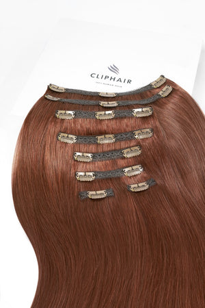 Auburn & Copper Red Human Hair Extensions | Cliphair UK