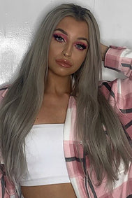 Silver/Grey Clip In Bangs | Cliphair UK