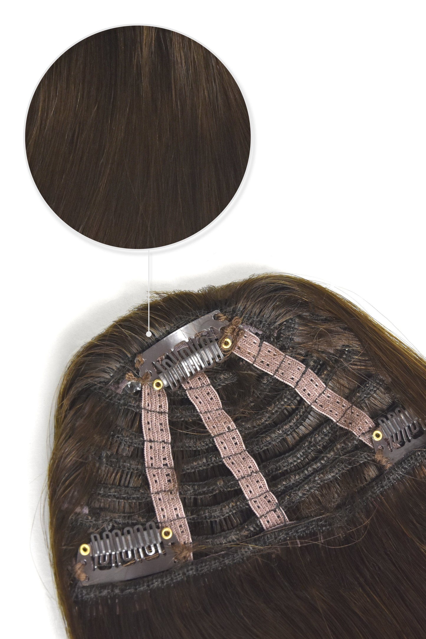 Medium Brown Clip In Bangs (#4) | Cliphair UK