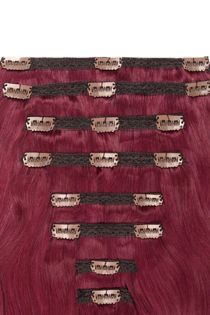 Dark Cherry Red/Plum Hair Extensions (#530) | Cliphair UK