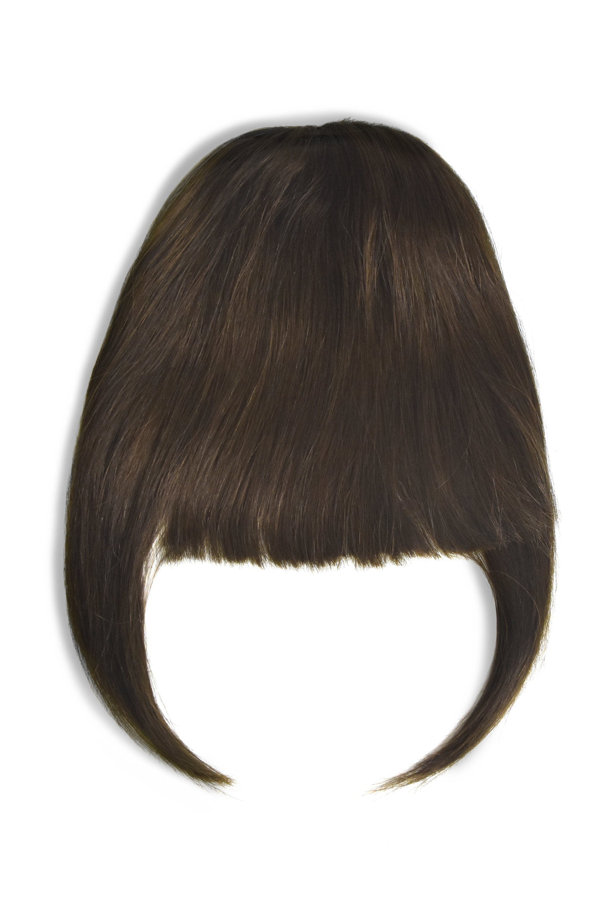 Medium Brown Clip In Bangs (#4) | Cliphair UK