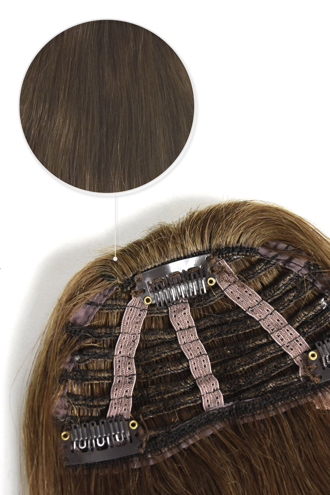 Light/Chestnut Brown Clip In Bangs (#6) | Cliphair UK