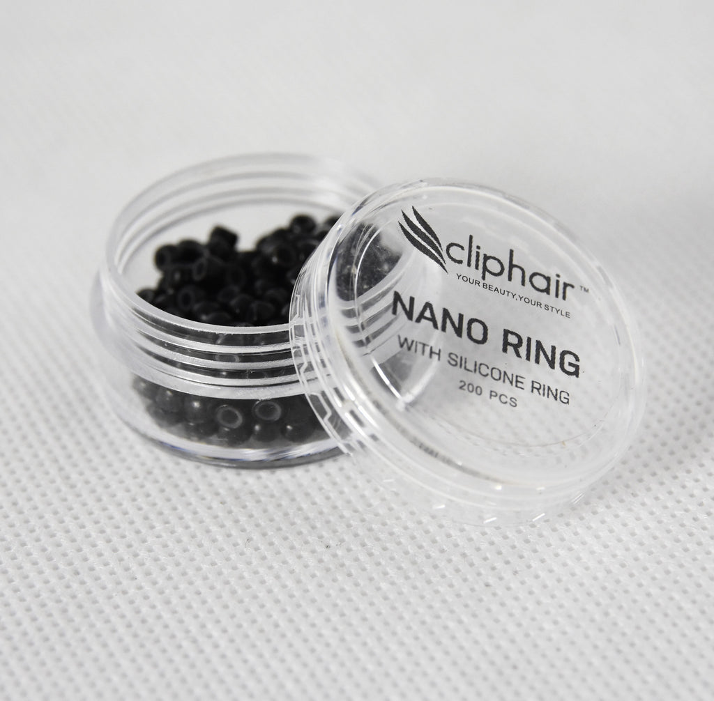 SILICONE LINED NANO RINGS/BEADS -200 Pack – Cliphair UK